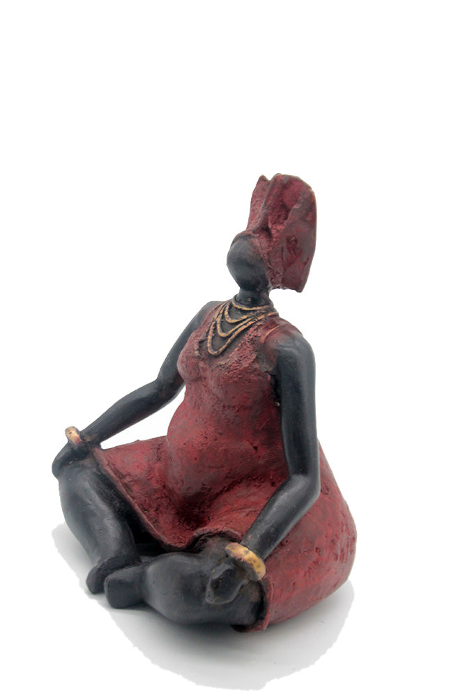 Bronze Big Mama 20 cm rouge n°1 – Lafi Bala / Bronzes d'Afrique